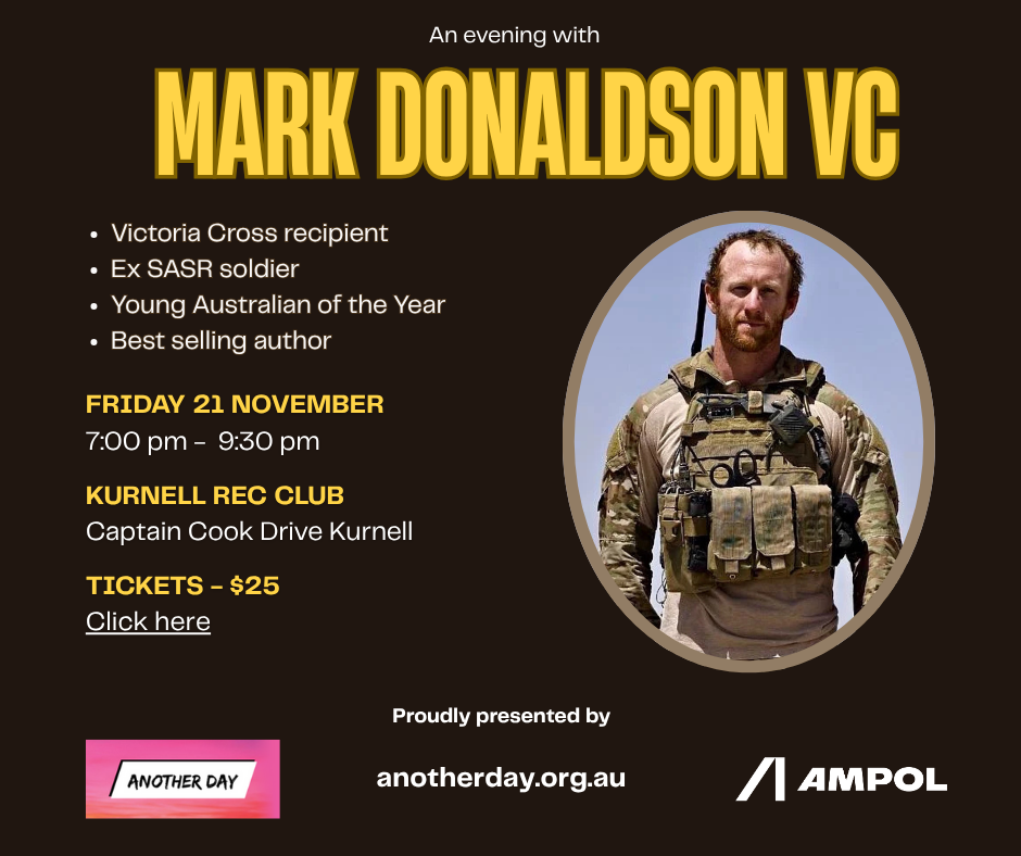 An Evening with Mark Donaldson VC – Another Day